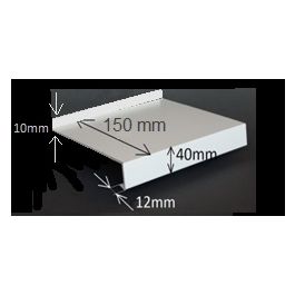 Magic Depot - ALUMINIUM FLASHING 150mm x 3m FOR EWIS upstand down 10mm