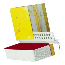 Magic Depot - PVC shadow gap 10mm x 10mm for plasterboard